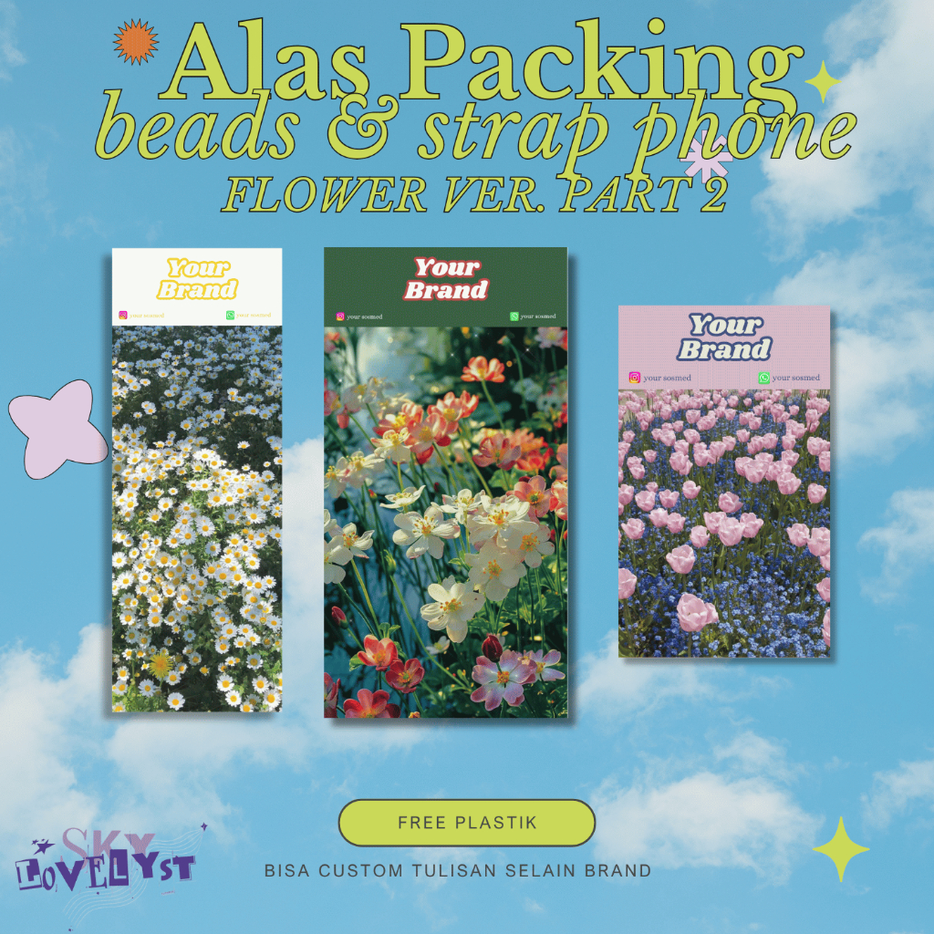 Jual Alas Packing Beads & Strapphone flower ver.1 (PART 2) | Shopee ...