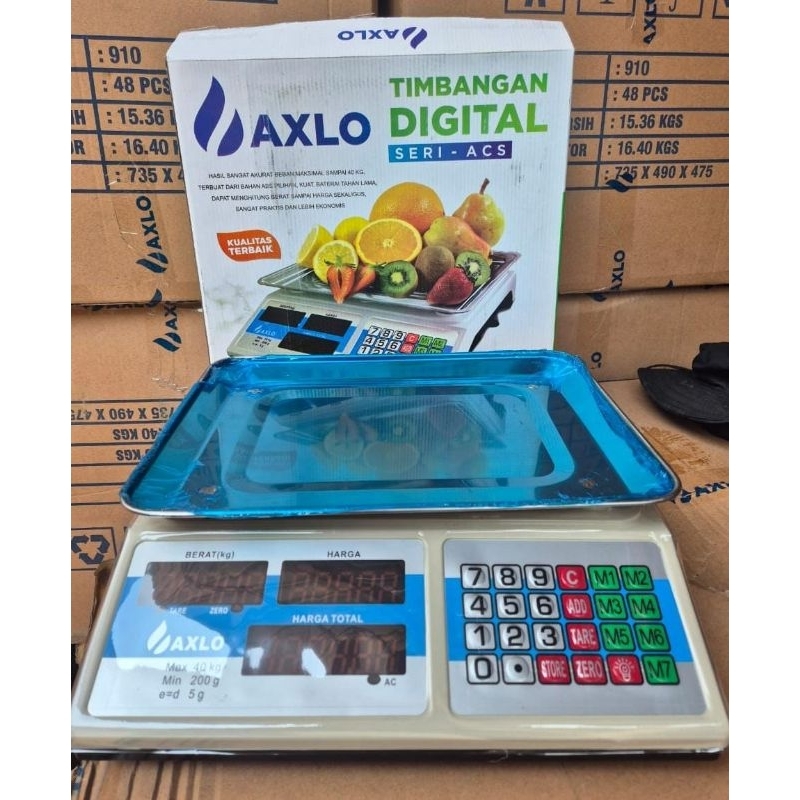 Jual Timbangan Digital Axlo Kapasitas Sampai 40 Kg / Timbangan Digital ...