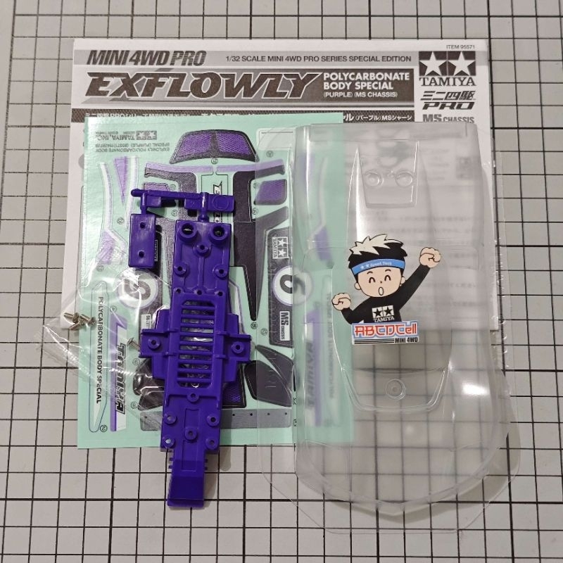 Jual tamiya body decal set exflowly original loose kit 95571 for ...