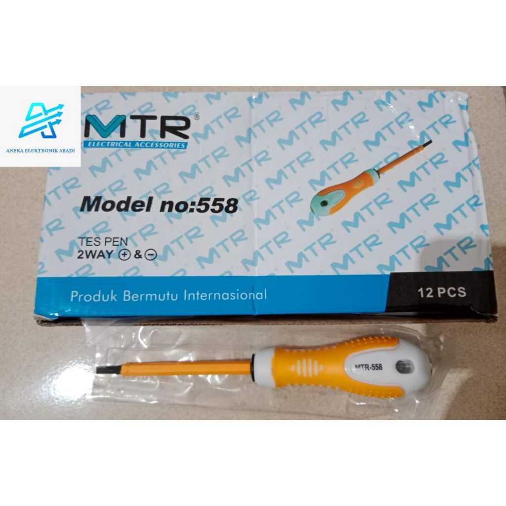 Jual Obeng Besi Rumah Listrik MTR Test Pen 2 Way Electrical Accessories ...