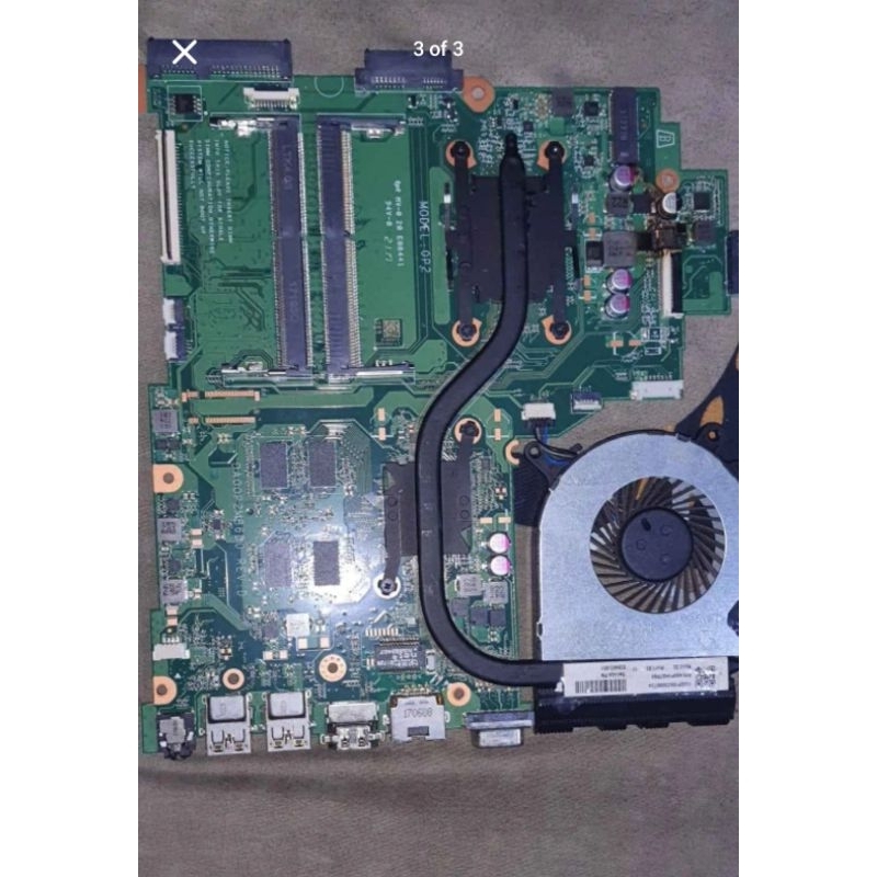 Jual Motherboard laptop HP 14BW matot perawanMinus kebakar (liat foto ...