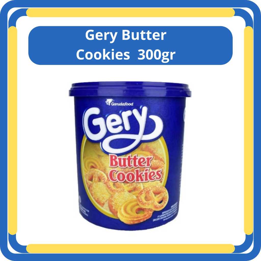 Jual Gery Butter cookies 300gr Kue Kaleng Lebaran | Shopee Indonesia