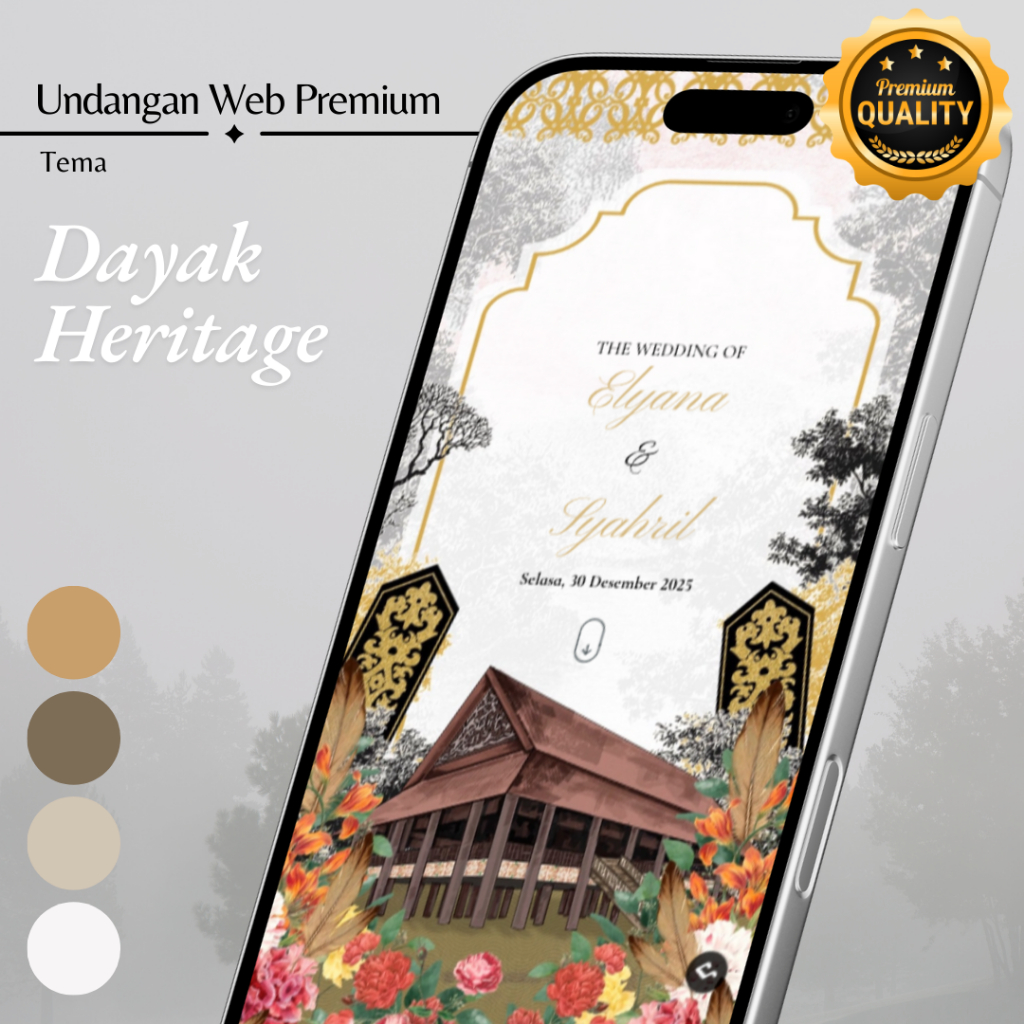 Jual Dayak Heritage - Undangan Digital Website Premium | Shopee Indonesia
