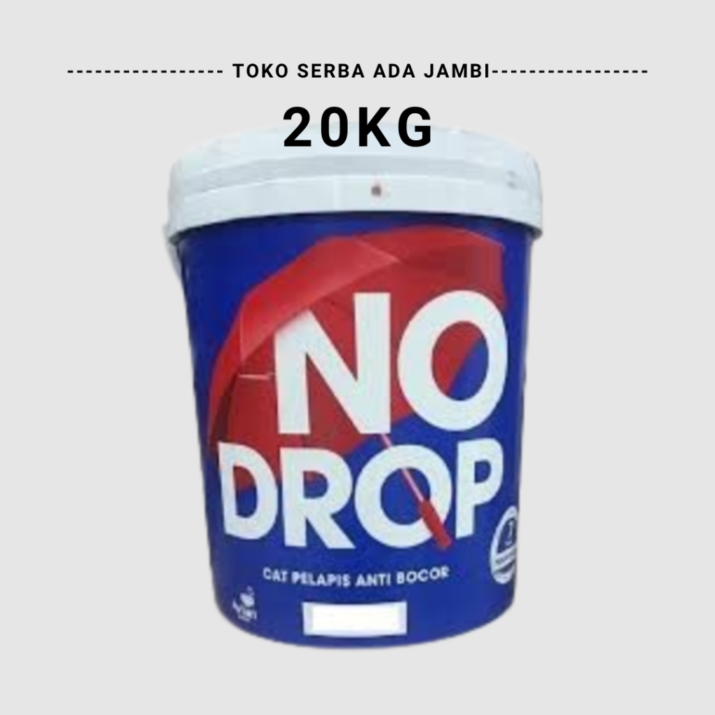 Jual Cat No Drop Pelapis Dinding anti bocor 20kg warna putih abu / Cat Tembok Karet | Shopee ...