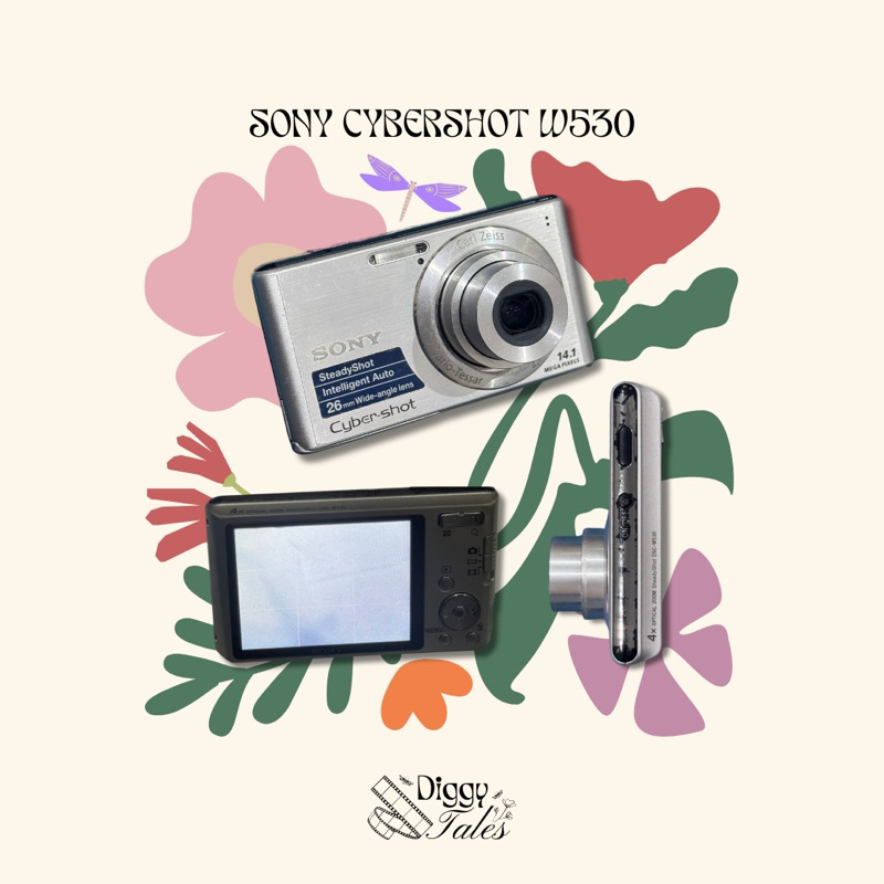 Jual Digicam Sony Cybershot W530 Silver Fullset | Shopee Indonesia