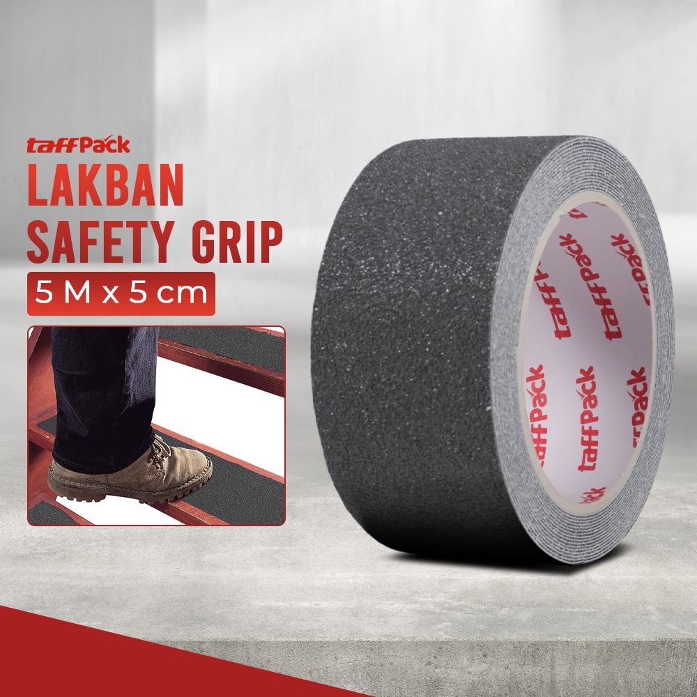 Jual (GI) Lakban Anti Slip Tangga Lantai Selotip Tape Safety Silika Berbagai Warna | Shopee ...