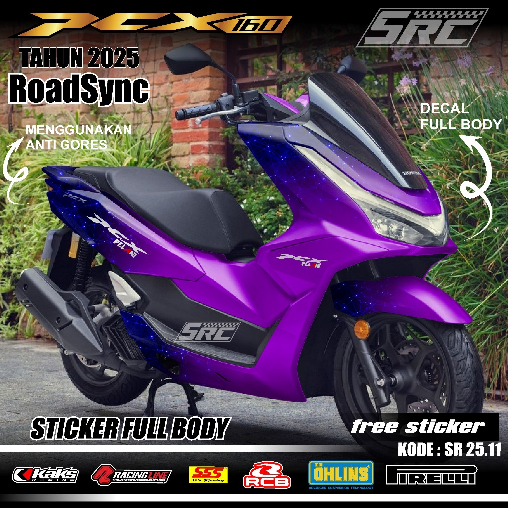 Jual COD Sticker Full Body Honda Pcx 160 2025 RoadSync Sticker Pcx 160 CBS 2025 Pelan Simple Pcx ...