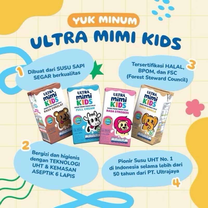 Jual ULTRA MIMI KIDS 125ml All Variant READY GOJEK SAMEDAY INSTANT ...