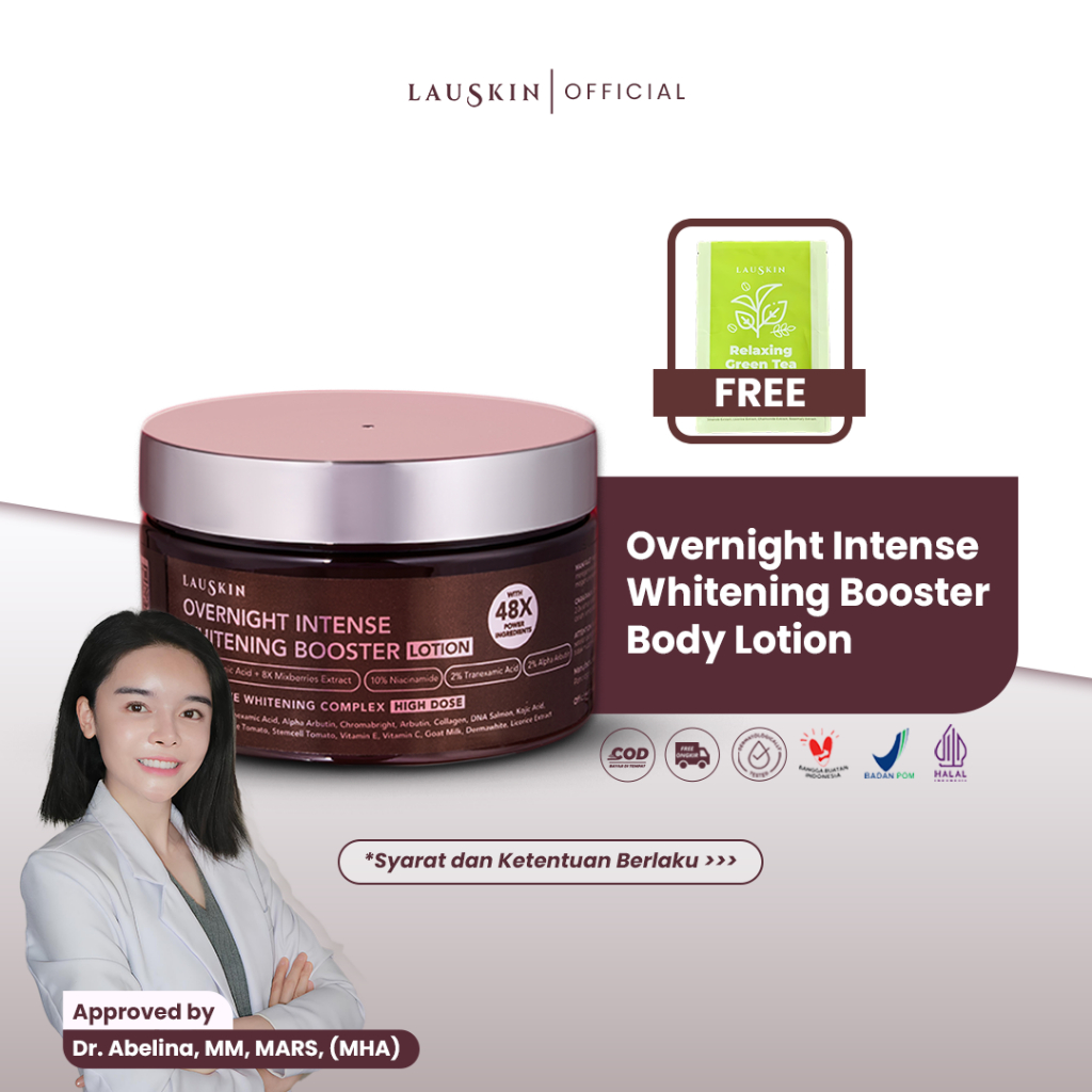 Jual [Special 2.2] Lauskin Overnight Intense Whitening Lotion ...