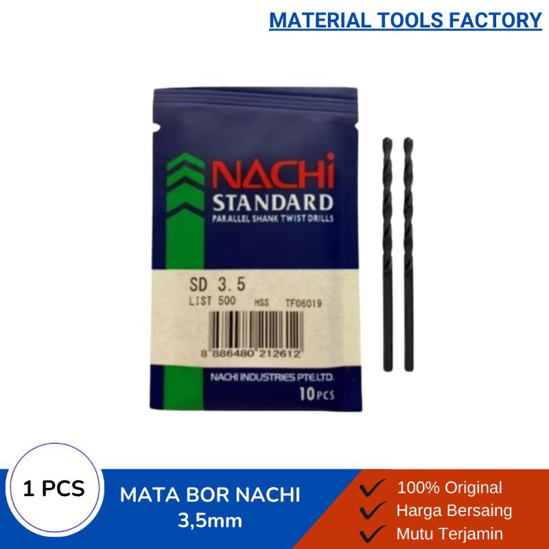 Jual NACHI 3.5 MM MATA BOR BESI HSS - NACHI MATABOR BESI HSS 3.5MM | Shopee Indonesia
