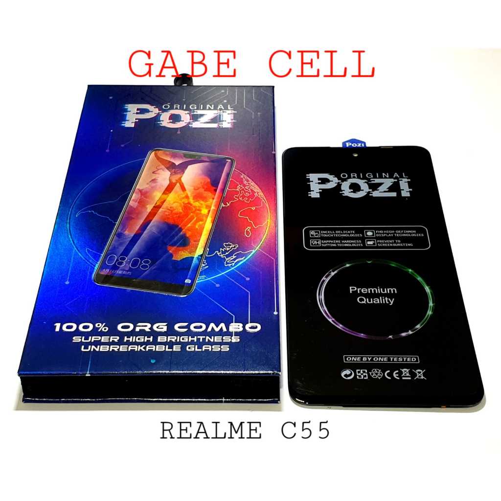 Jual LCD POZI REALME C55/OPPO A58 4G/A98/REALME 11 5G/NARZO N55/OPPO A1 ...