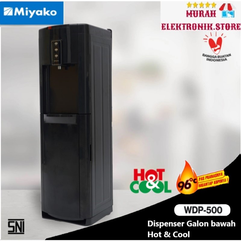 Jual Dispenser MIYAKO WDP -500 Galon Bawah 3Kran TERBARU | Shopee Indonesia