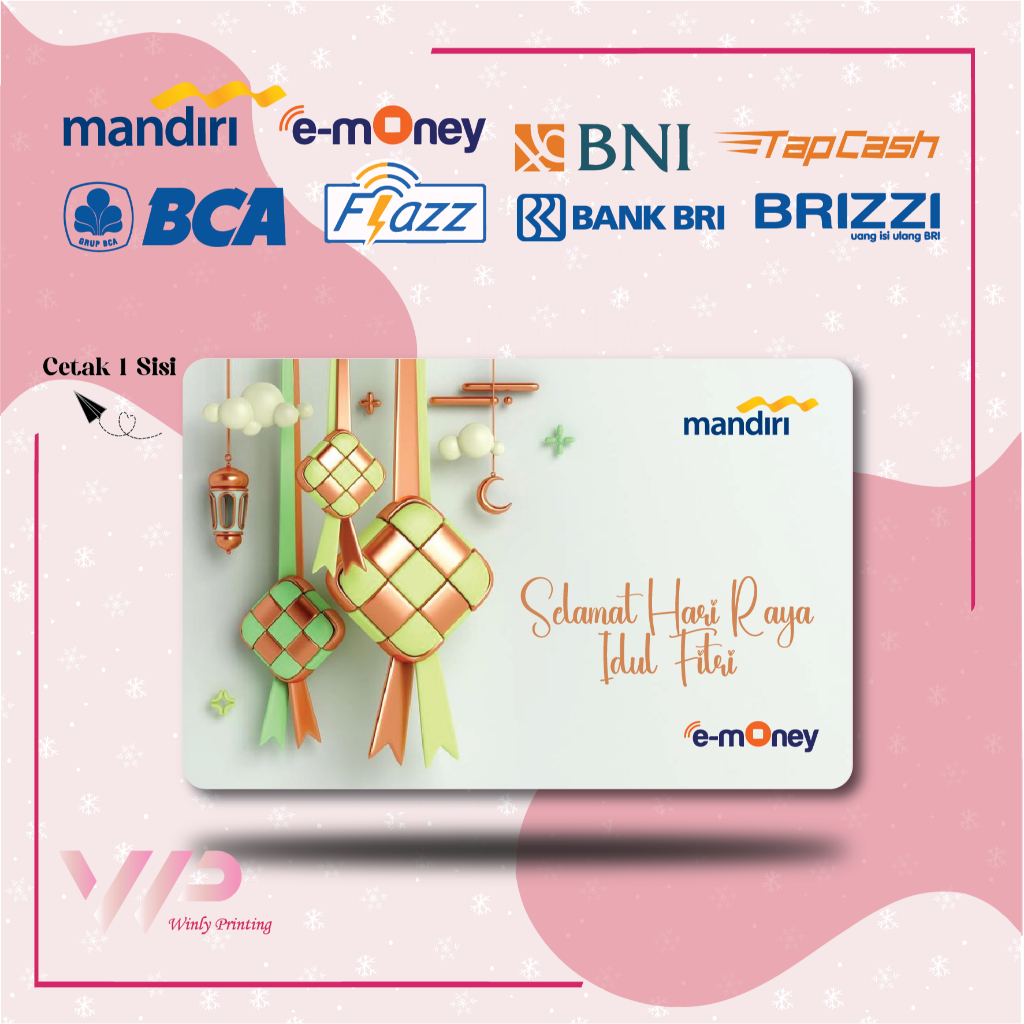 Jual KARTU EMONEY DESIGN HARI RAYA IDUL FITRI MANDIRI FLAZZ BCA GEN 2 ...