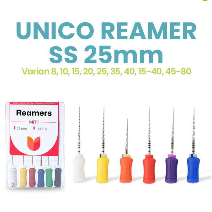 Jual DENTAL UNICO REAMERS SS 25MM ENDODONTIC / ENDO REAMERS FILES | Shopee Indonesia