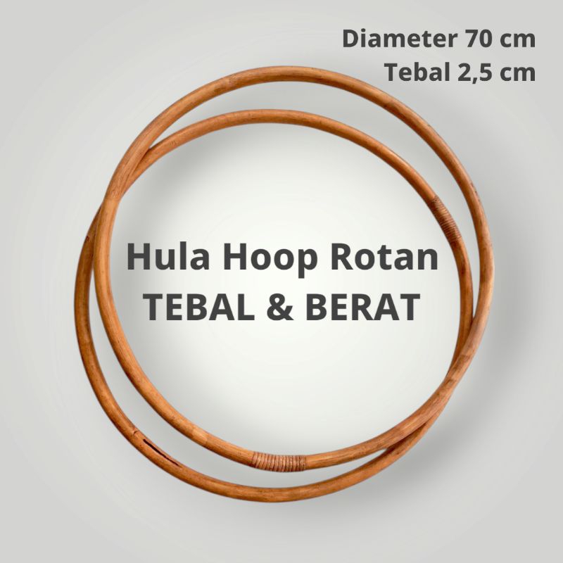 Jual Hula Hoop Rotan Diameter 70 cm Tebal dan Berat Fitness Outdoor | Shopee Indonesia