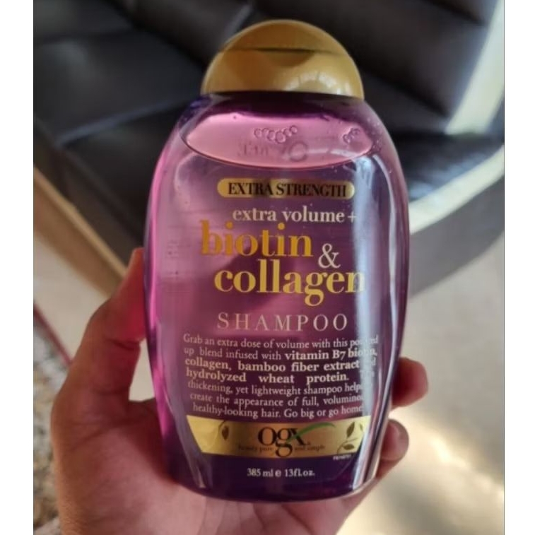 Jual OGX Thick & Full + Biotin & Collagen Volumizing Shampoo | Shopee ...