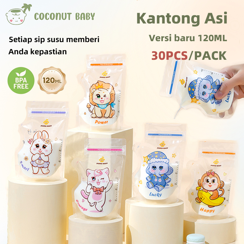 Jual ANGEL MOMMY Kantong ASI 120ML Plastik asi Kantong susu 30pcs ...