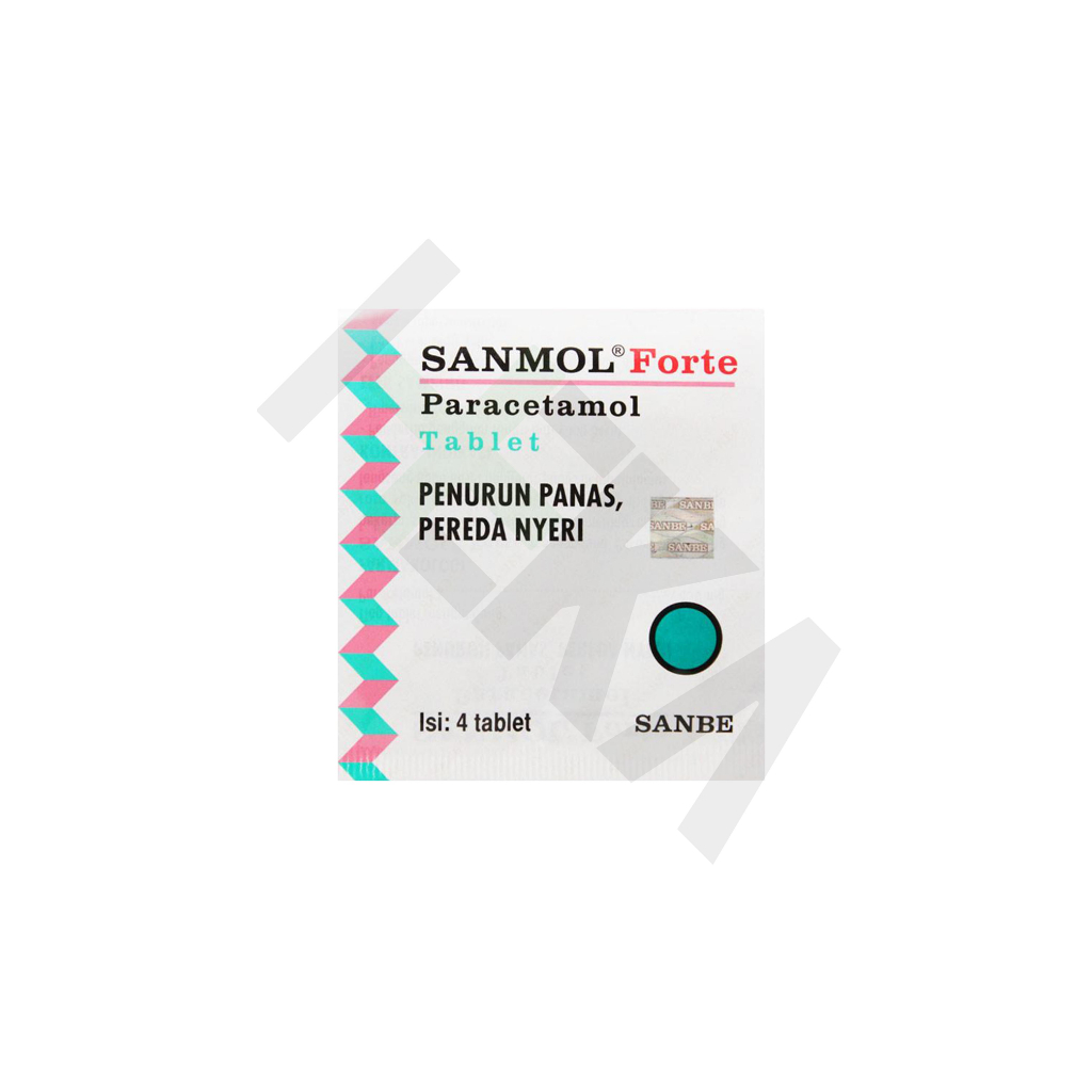 Jual Sanmol Forte Tablet Paracetamol 650 mg Strip isi 4 [Majapahit ...