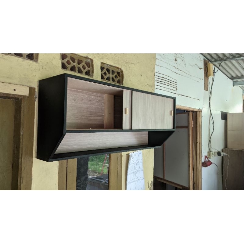 Jual rak dapur, rak dinding pintu sliding, kitchen set minimalis ...