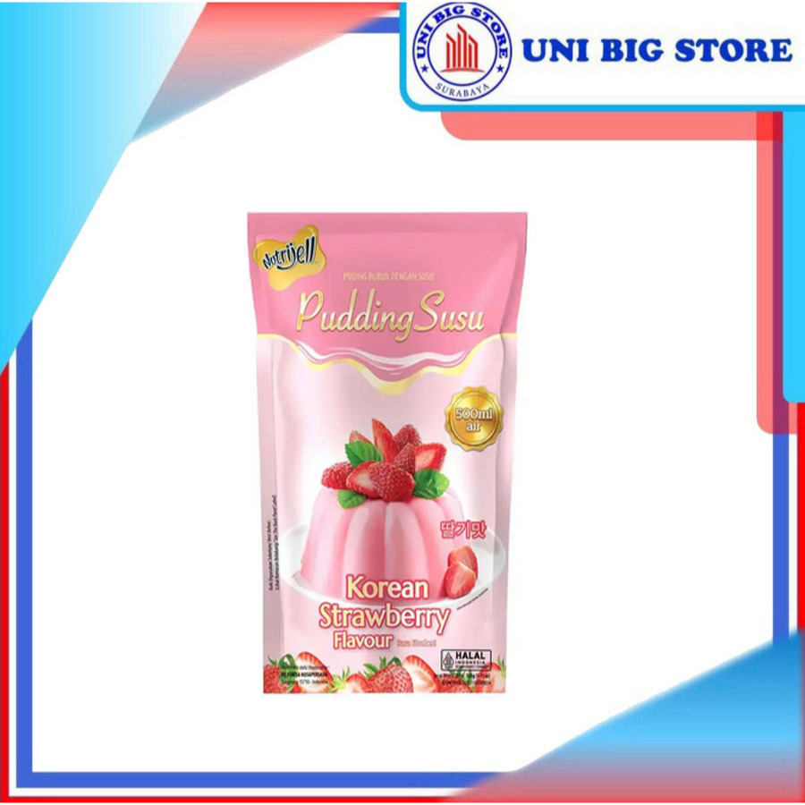 Jual Nutrijell Pudding Susu Puding Korean Strawberry 145 gr Korea ...