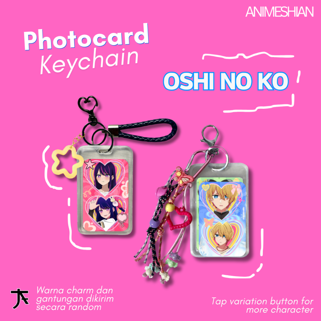 Jual Photocard Keychain Oshi No Ko - ANIMESHIAN - Gantungan Kunci ...