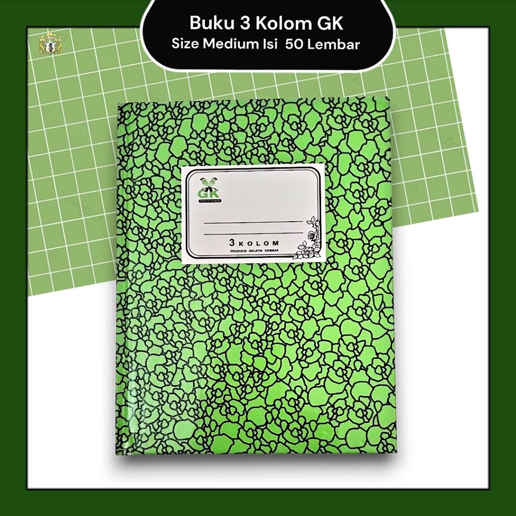 Jual Buku Kas 3 Kolom Hard Cover Gelatik Kembar Medium 50 Lembar / Buku Akutansi / Serbaguna ...