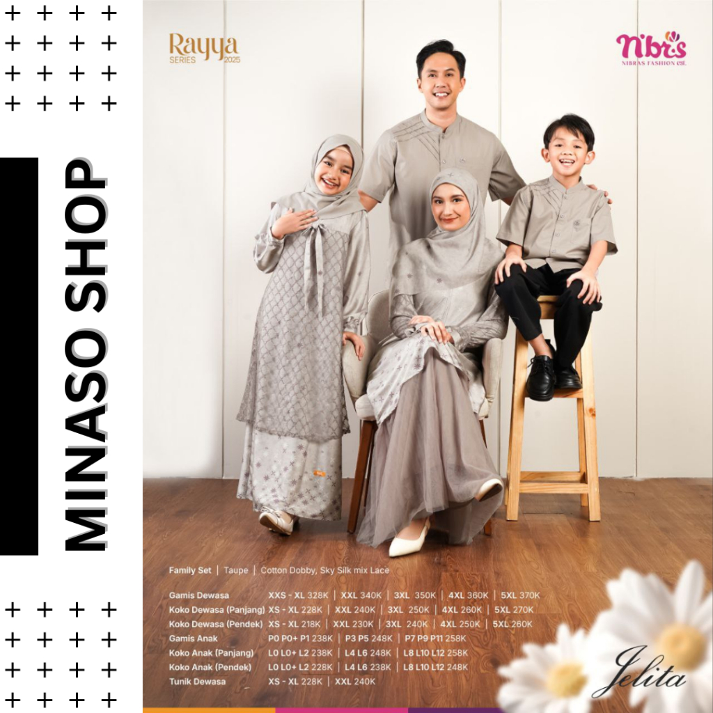 Jual SARIMBIT NIBRAS JELITA TAUPE SARIMBIT NIBRAS RAYA SERIES 2025 BAJU ...