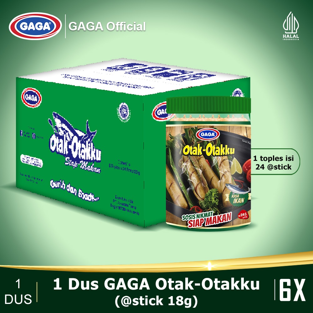 Jual GAGA Otak Otakku 1 Karton (isi 6 Toples Harga Grosir) | Shopee ...