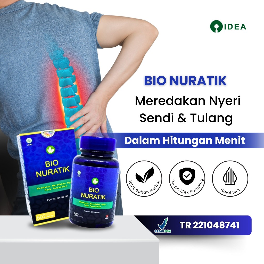 Jual Bio Nuratik Original Obat Untuk Meredakan Nyeri Sendi dan Tulang ...