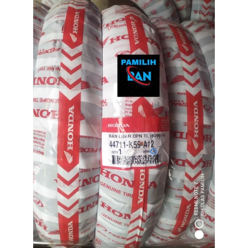 Jual BAN BEAT BAN VARIO BAN MOTOR MATIC BAN AHM FEDERAL UK 80/90 RING ...