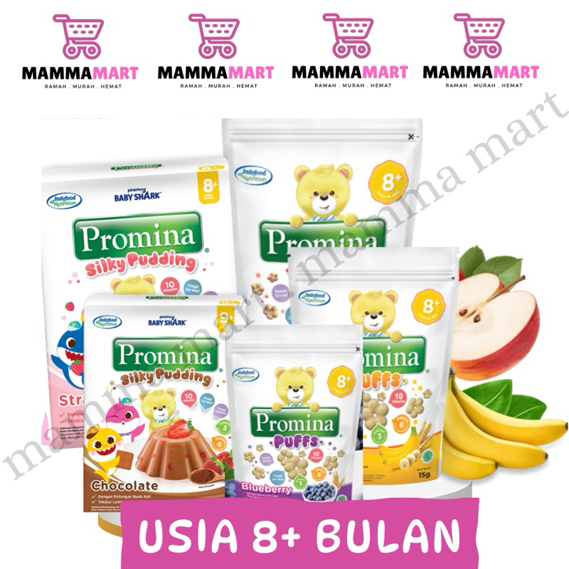 Jual MM - PROMINA SILKY PUDING CHOCOLATE / STRAWBERRY PROMINA PUFF ...