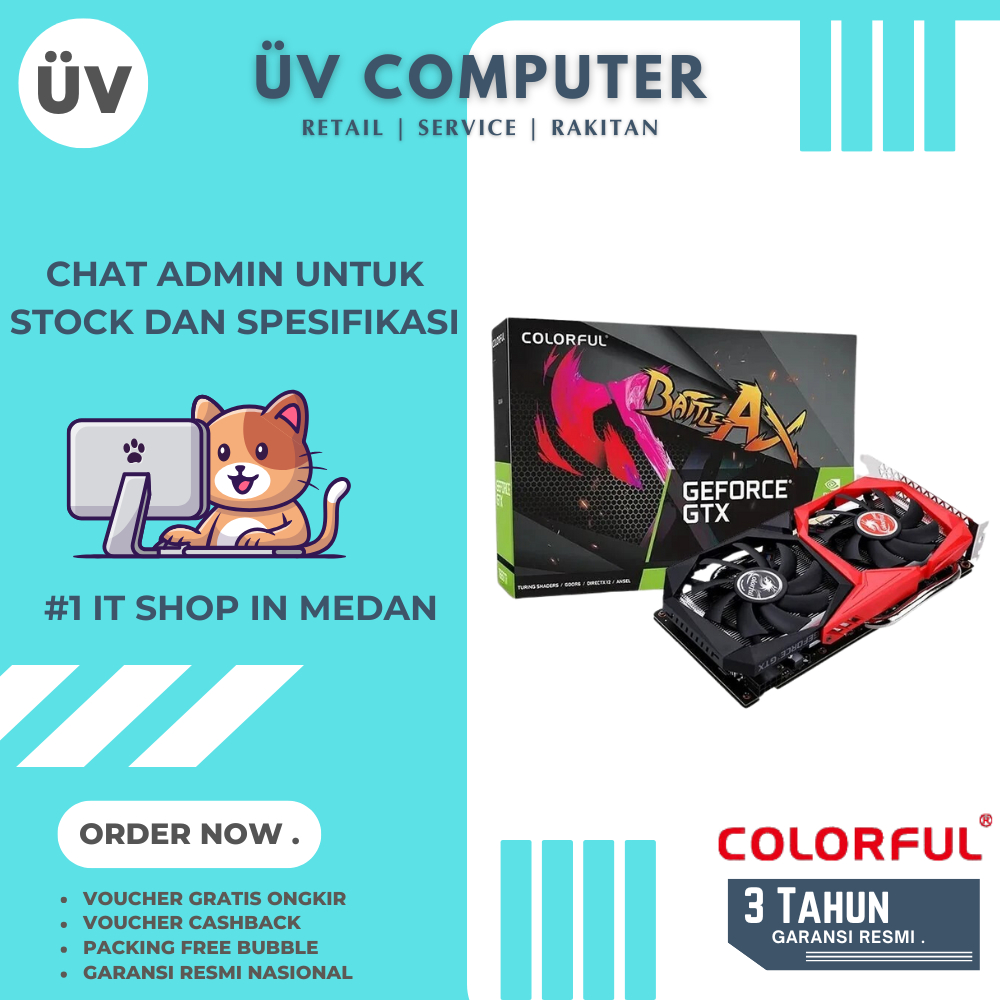 Jual VGA Card Nvidia GeForce | Colorful GTX 1650 EX 4GD6-V 4GB DDR6 ...
