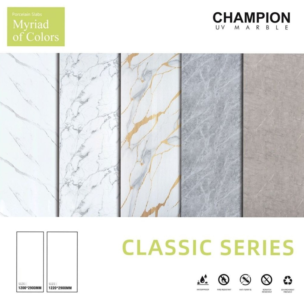 Jual Wallboard CHAMPION UV Marble 3 MM | Shopee Indonesia