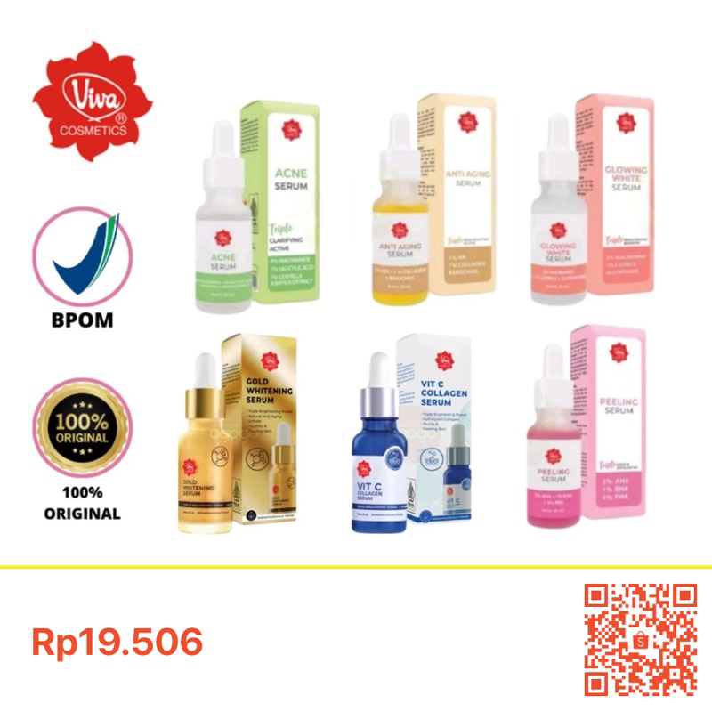 Jual (free random) VIVA Face Serum 20ml - All Varian BPOM | Shopee ...