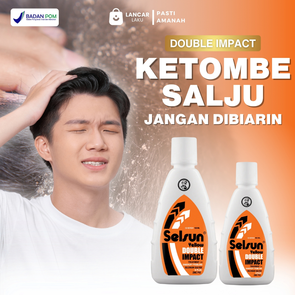 Jual Selsun Shampoo Anti Ketombe Original Yellow Double Impact Berkerak ...