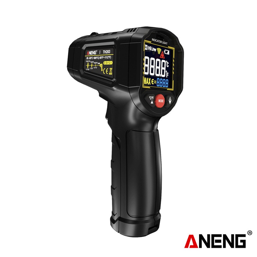 Jual Aneng TH203 Digital Infrared Thermometer -50~600℃ Temperature ...