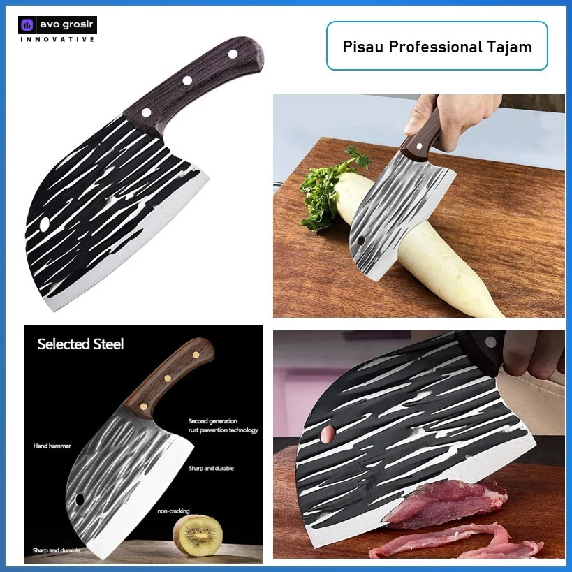 Jual Pisau Dapur Besar Professional Pisau Koki Jepang Tajam Chef Knife ...