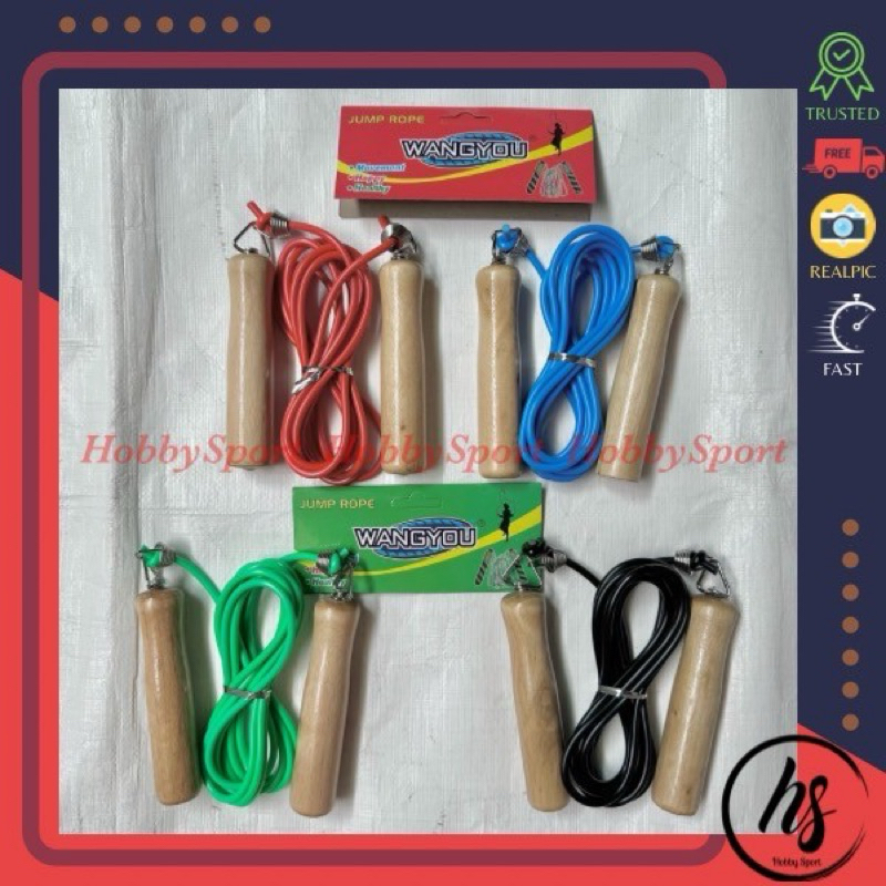 Jual Tali Skipping Kayu WangYou Jump Anak Lompat Skiping Gym Olahraga Rope | Shopee Indonesia