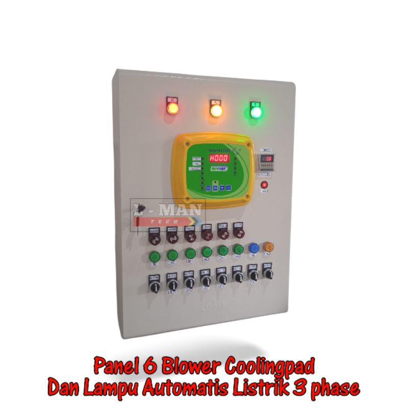 Jual Panel Listrik kandang Close 6 blower Coolingpad , dan lampu ...