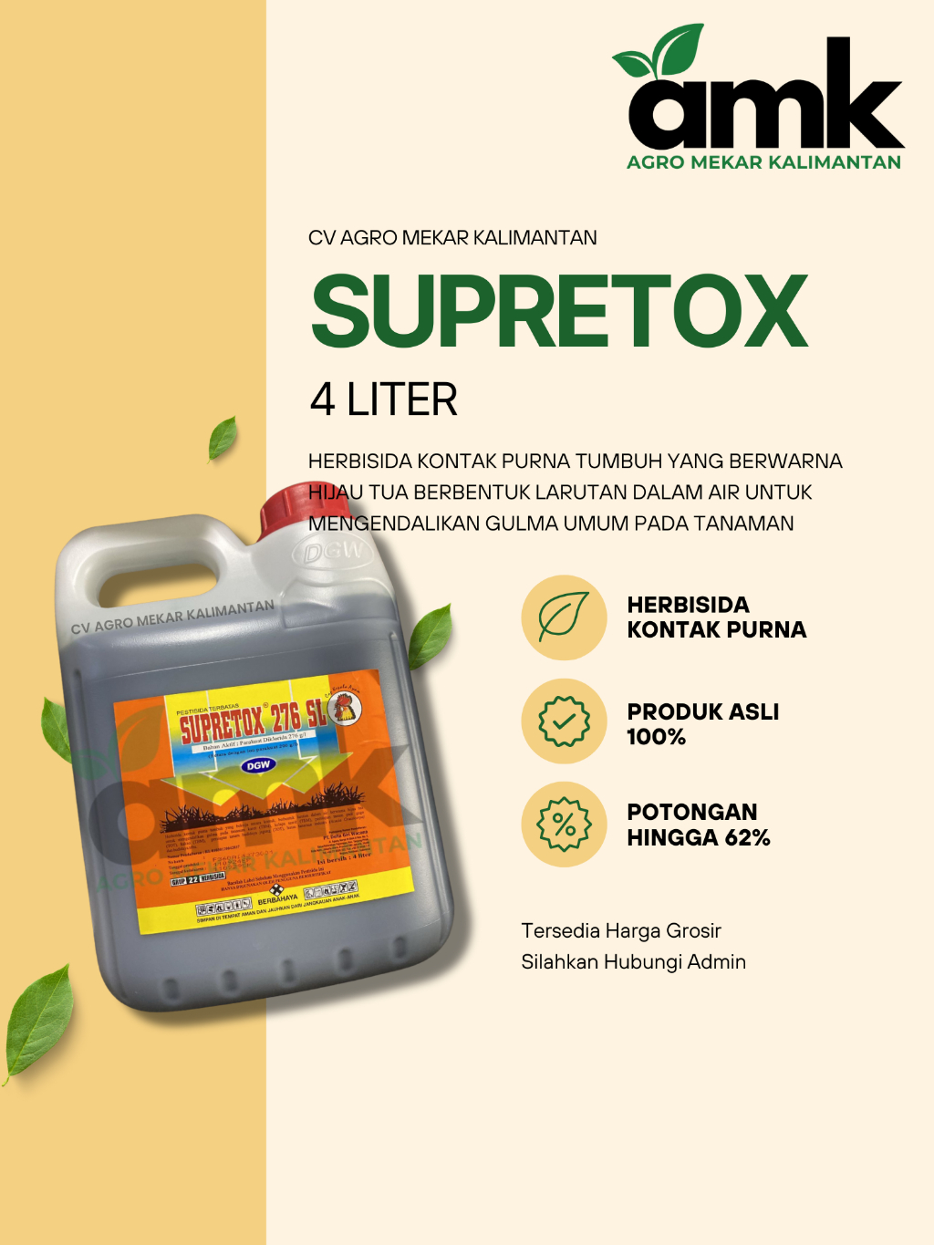 Jual Supretox Racun Rumput Gulma Kebun Sawit 4 Liter | Shopee Indonesia