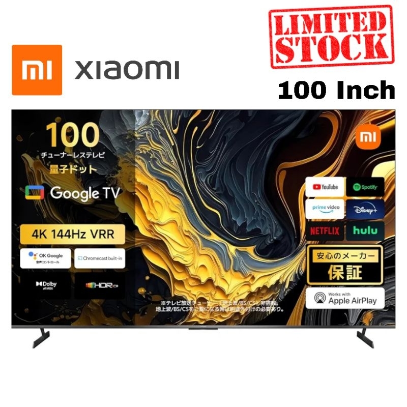 Jual XIAOMI QLED 4K UHD Google TV 100 Inch Xiaomi Smart Display Max 100 ...
