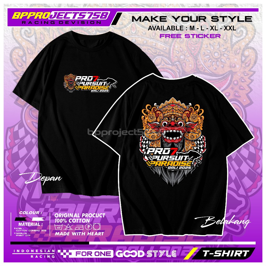 Jual KAOS DISTRO PRO7 PUTSUIT OF PARADISE BALI 2025 BAHAN CUTTON COMBED ...