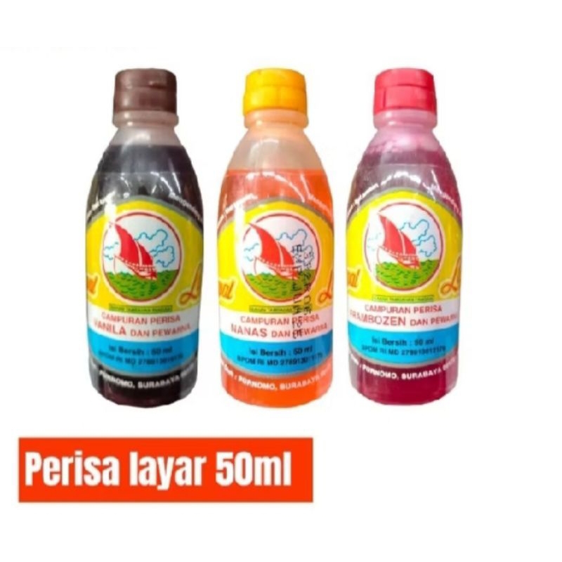 Jual Frambozen Rozen Vanili Nanas cap Kapal Layar 50 ml | Shopee Indonesia