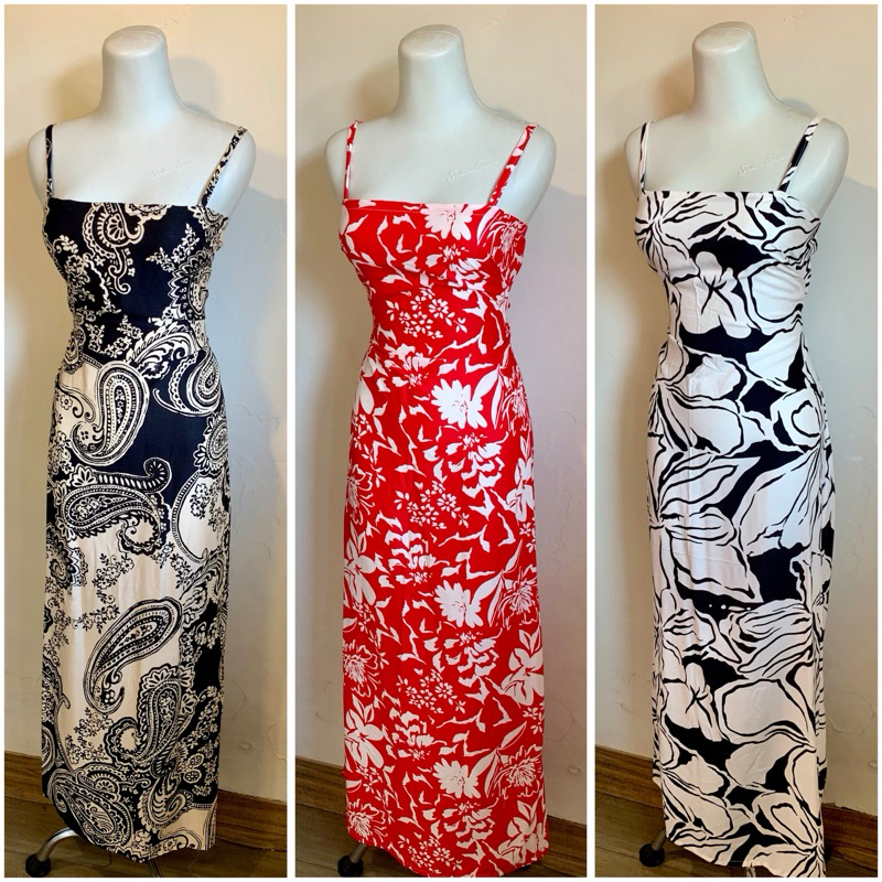 Jual Daster Batik Etnik Rayon Long Dress Tanpa Lengan | Shopee Indonesia