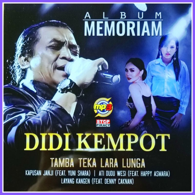 Jual Kaset MP3 Audio Musik 145 Lagu Jawa Campursari DIDI KEMPOT Pilihan Album Terpopuler ...