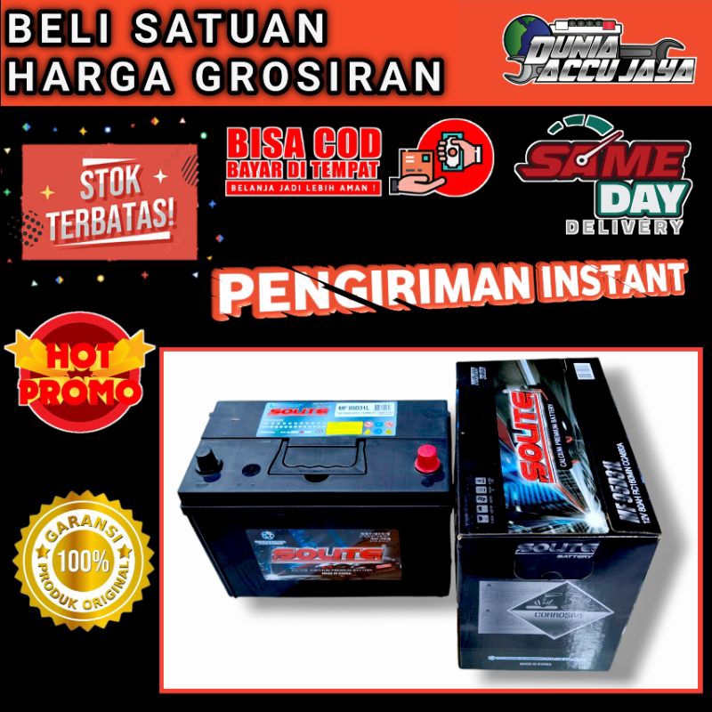 Jual Aki mobil Kering mf original (BERGARANSI 10 BULAN) Solite calcium 95d31L / NX120-7L 80Ah ...