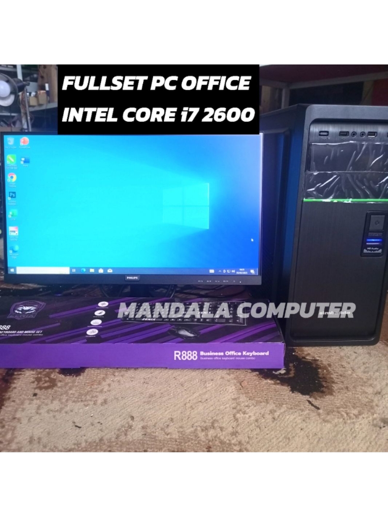Jual Full set PC Rakitan Office | Cpu intel Core I7 2600 | Ram 8gb 16gb ...