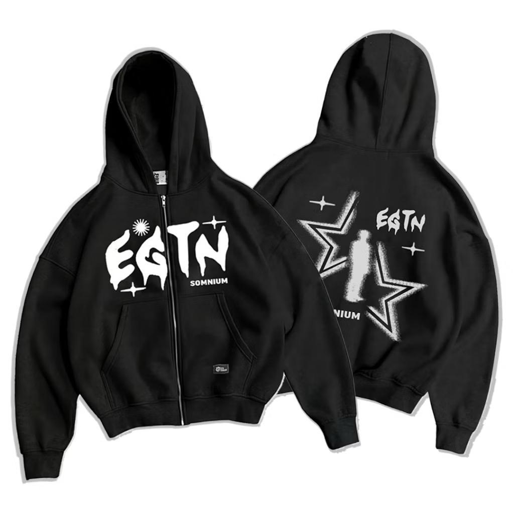 Jual Hoodie Boxy Egtn Basic Long Sleeved Premium Cotton Fleece ...
