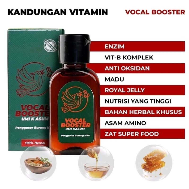 Jual Vocal Booster Umi Kasum Minuman Burung Isian Multivitamin ...