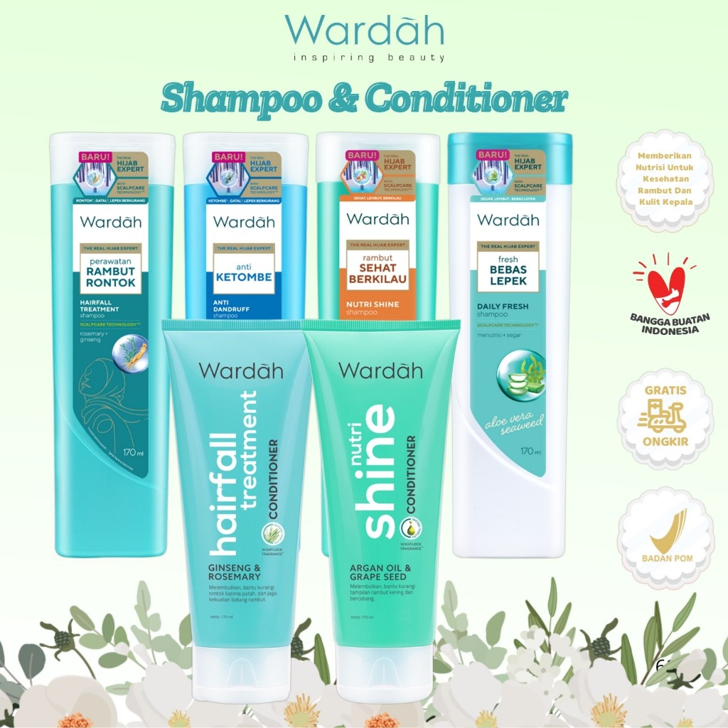 Jual WARDAH Shampoo / Conditioner - Daily Fresh | Hairfall Treatment ...